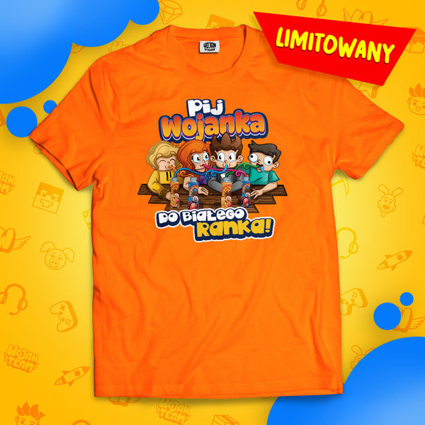 KOSZULKA "PIJ WOJANKA DO BIAŁEGO RANKA" - POMARAŃCZOWA – Wojan Shop