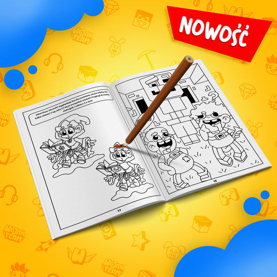 KOLOROWANKA Z ŁAMIGŁÓWKAMI WOJAN TEAM – Wojan Shop