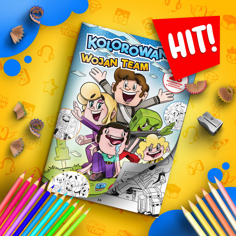 KOLOROWANKA WOJAN TEAM - 28 STRON DO KOLOROWANIA! – Wojan Shop